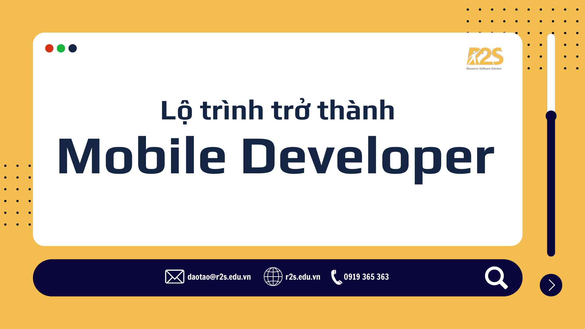 Lộ Trình Trở Thành Mobile Developer R2s Academy