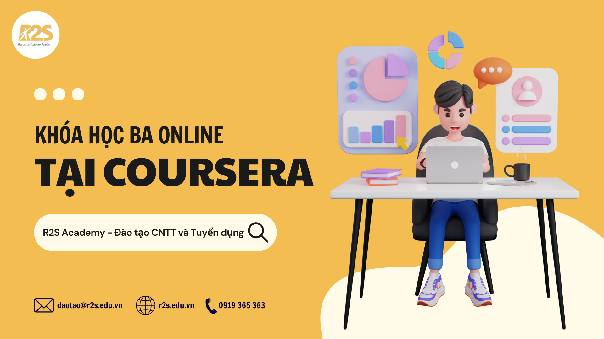 Khoá học ba online - Tổng hợp cho người mới - R2S Academy