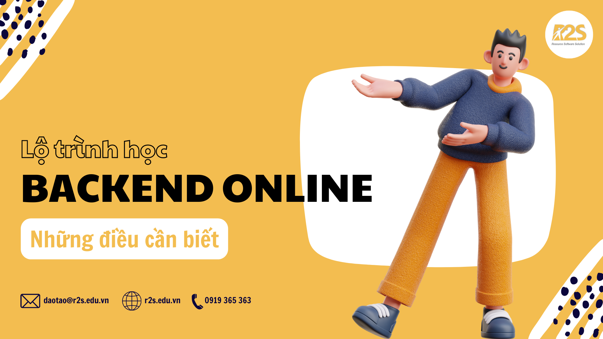 Lộ trình học backend online: Những điều cần biết - R2S Academy
