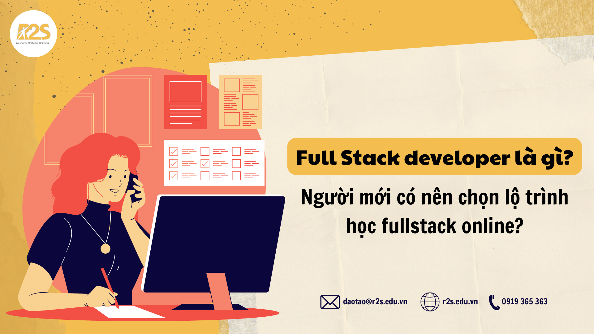 Lộ trình học Fullstack online: Những điều cần biết - R2S Academy