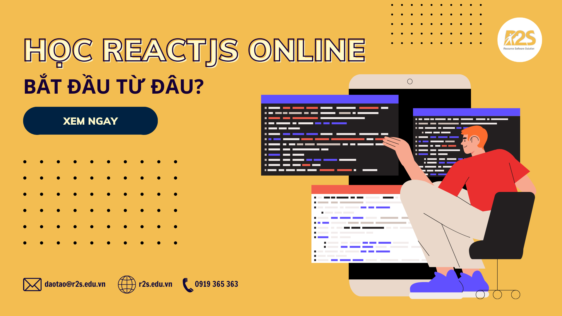 Học Reactjs online từ cơ bản đến nâng cao - R2S Academy