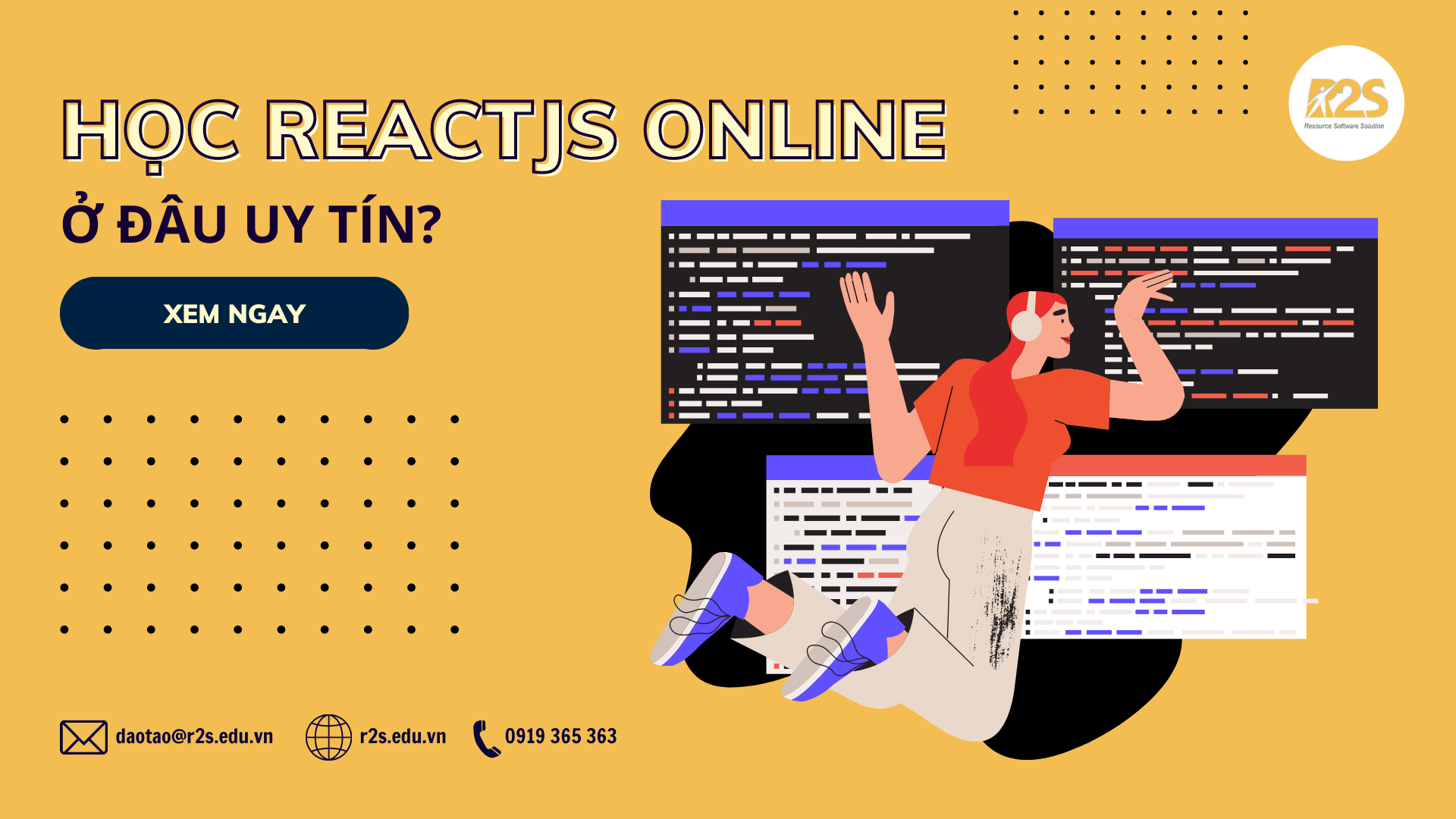 Học Reactjs online từ cơ bản đến nâng cao - R2S Academy