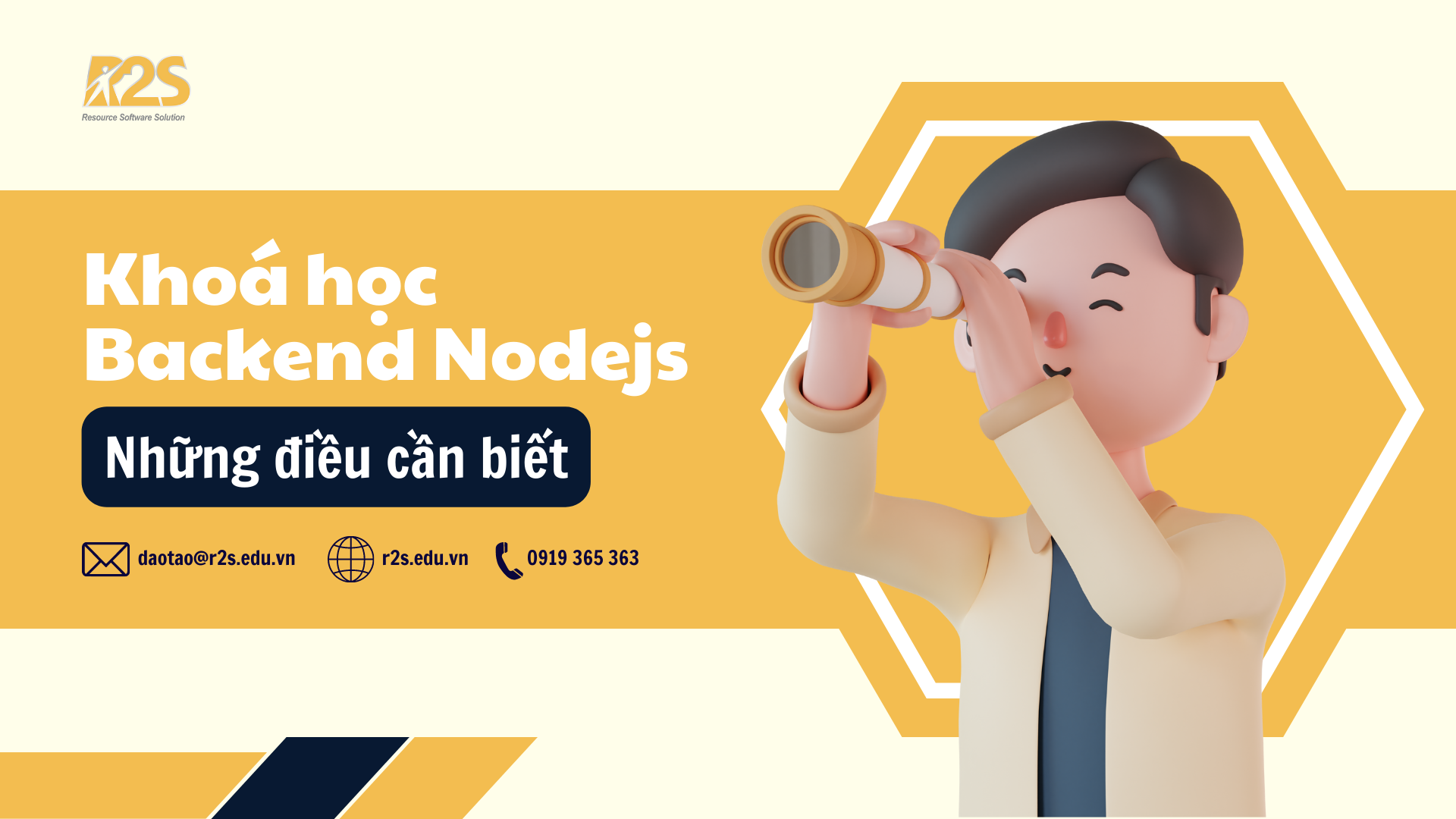 Khoá học backend nodejs - Những điều cần biết - R2S Academy