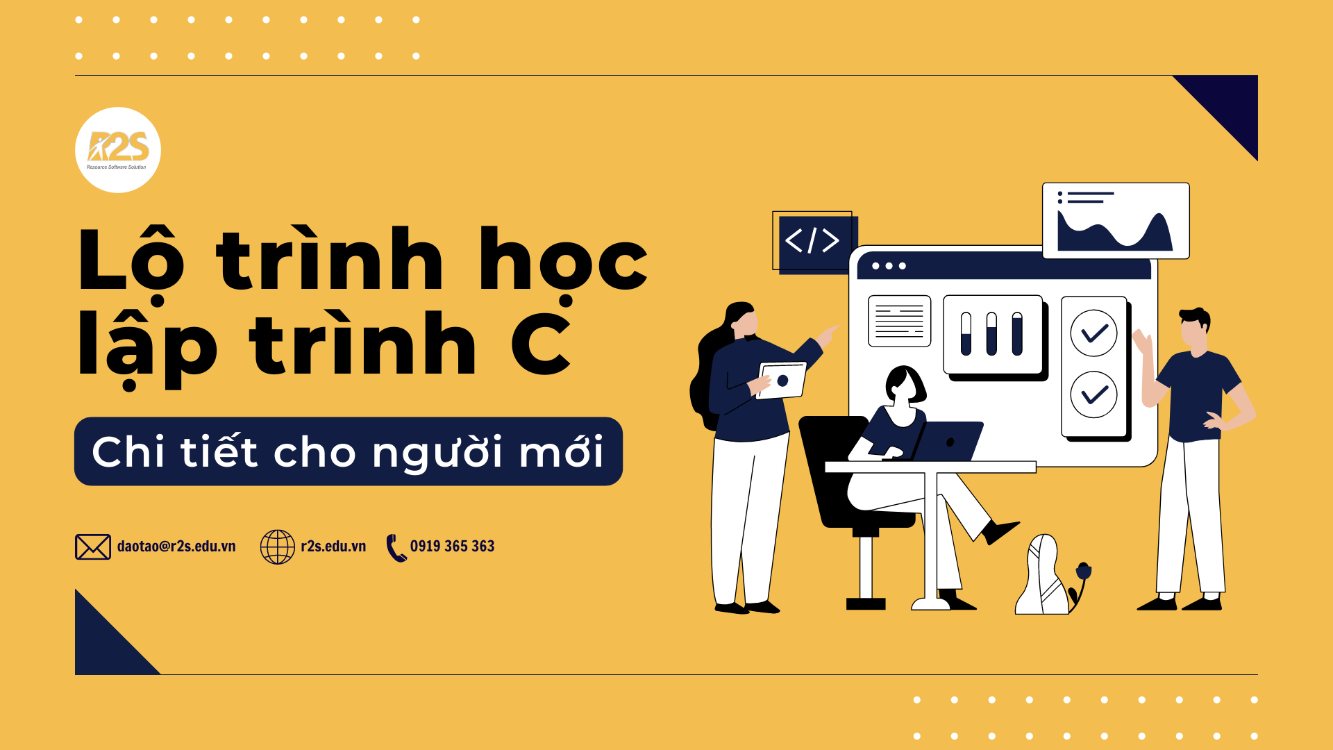 Lộ trình học lập trình C chi tiết cho người mới - R2S Academy