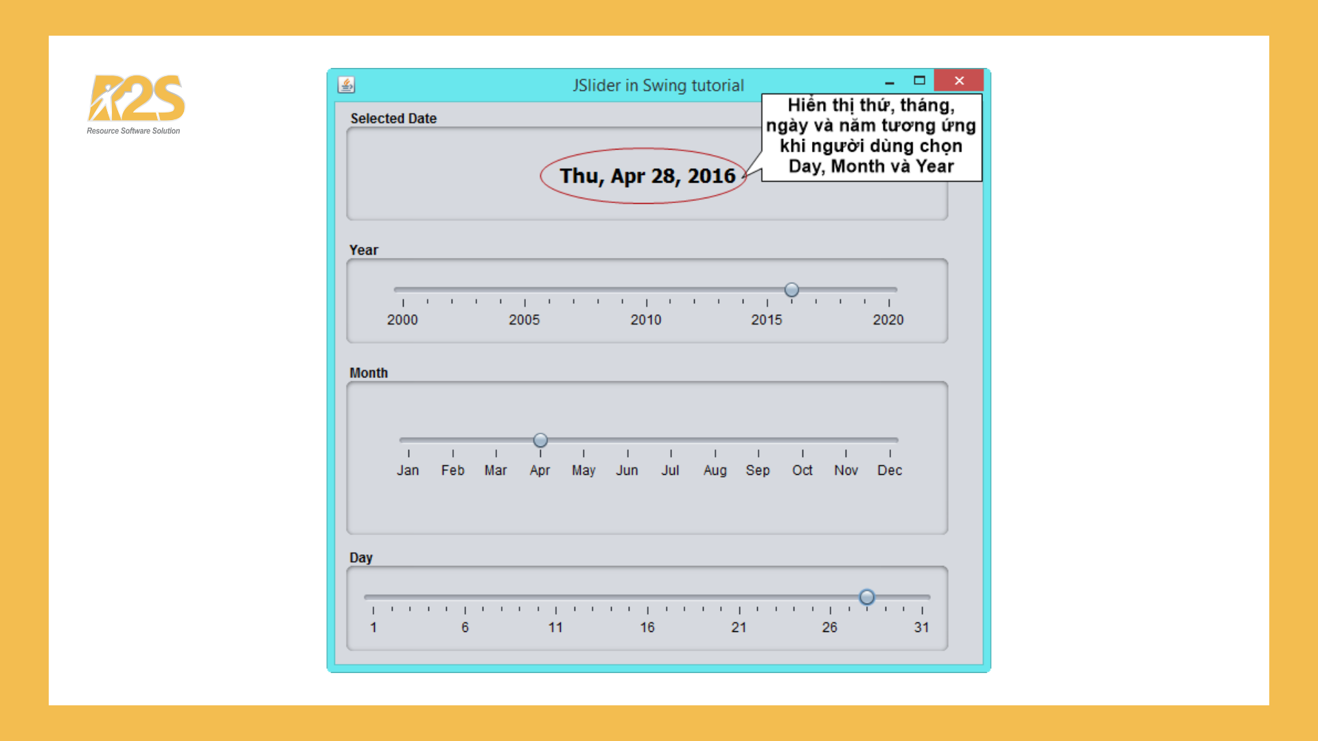 Thành phần cơ bản trong Swing - R2S Academy