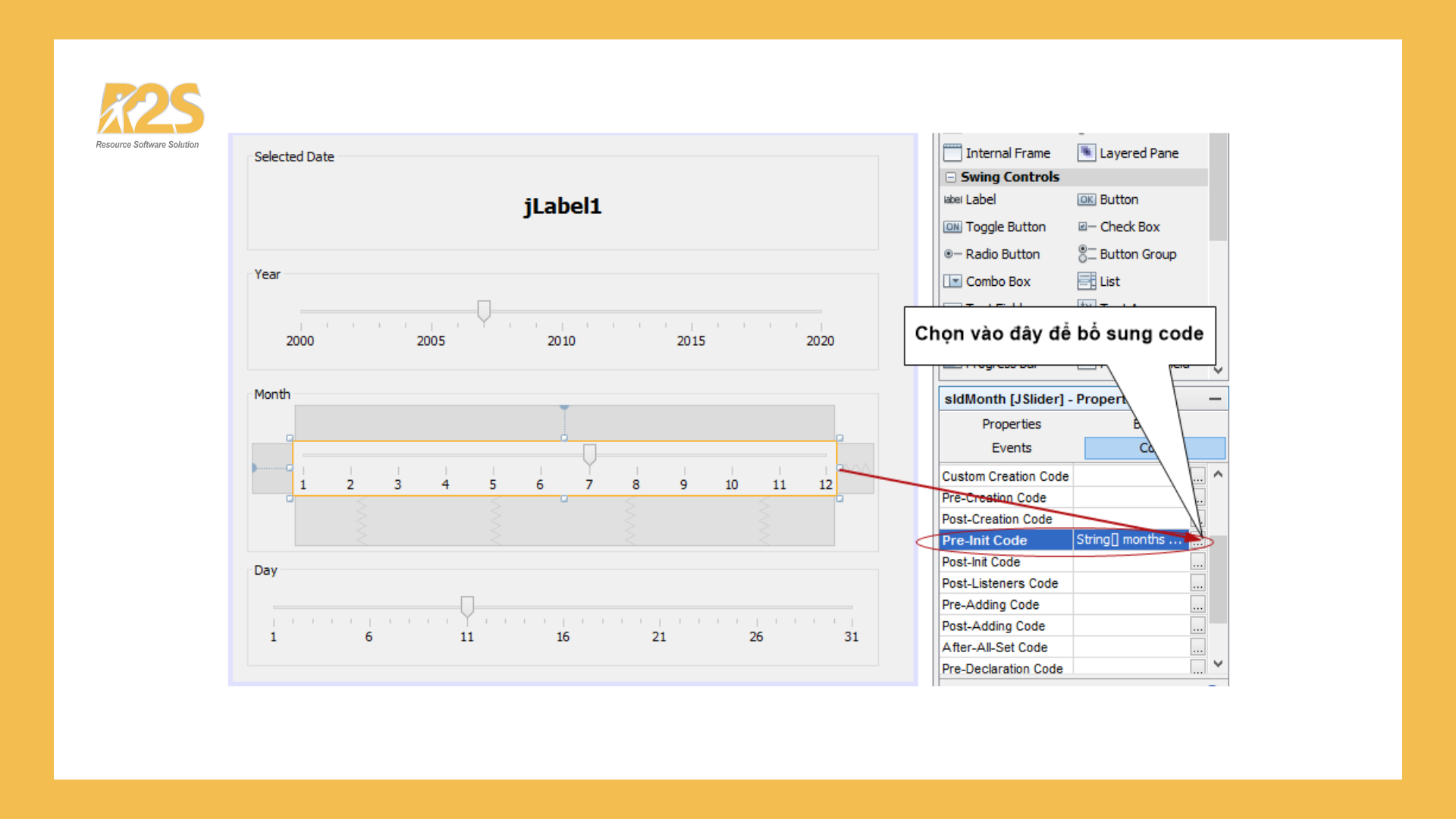 Thành phần cơ bản trong Swing - R2S Academy