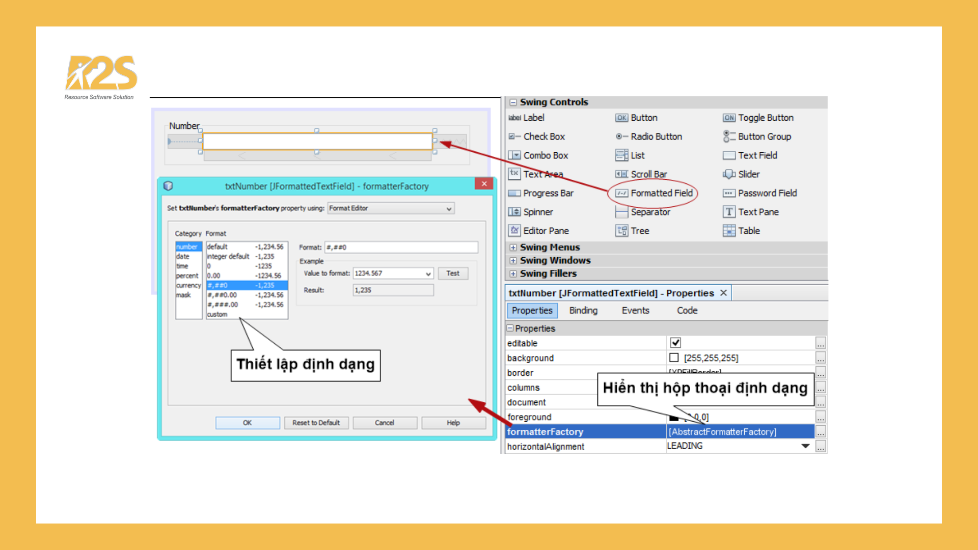 Thành phần cơ bản trong Swing - R2S Academy