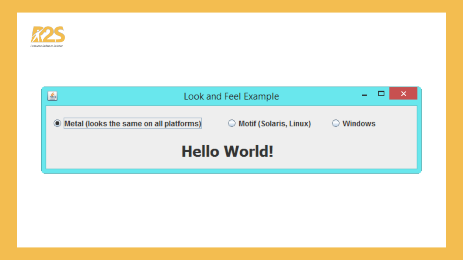 Giới thiệu về Swing - R2S Academy