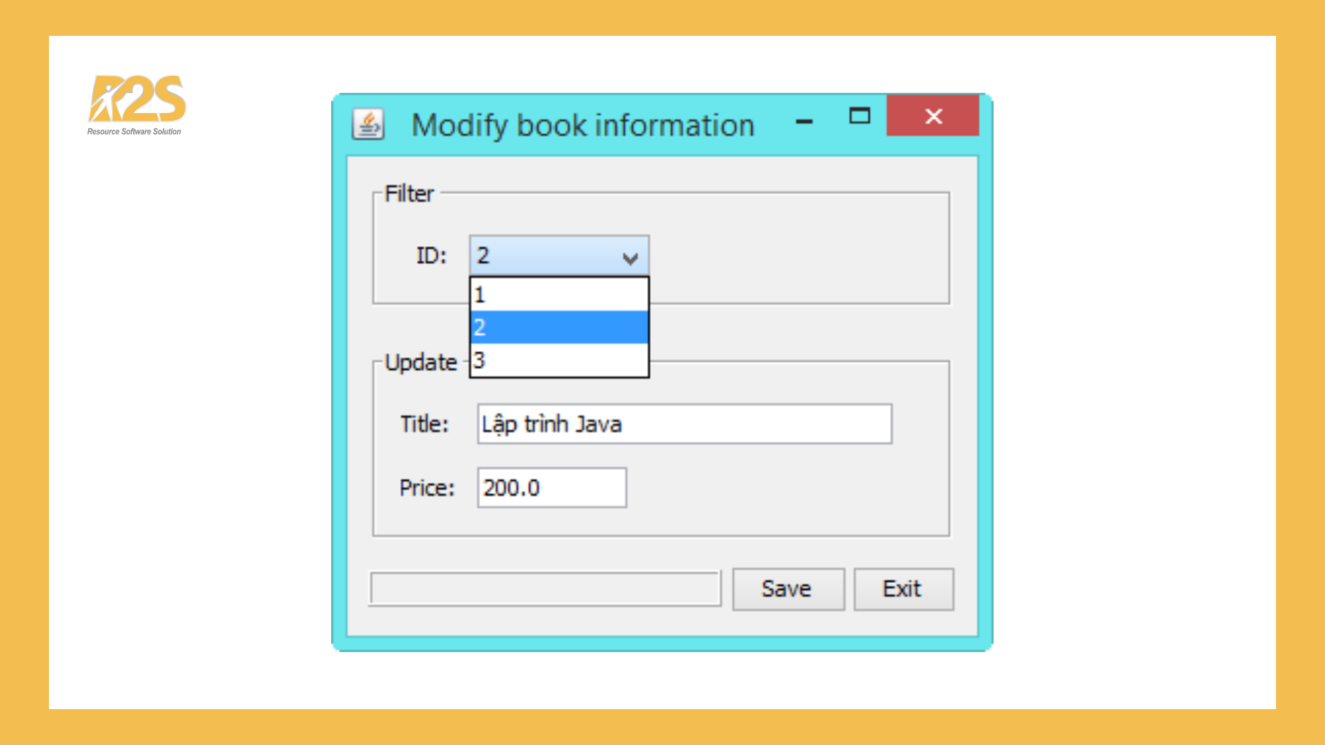 Lập trình Java Swing và JDBC - R2S Academy
