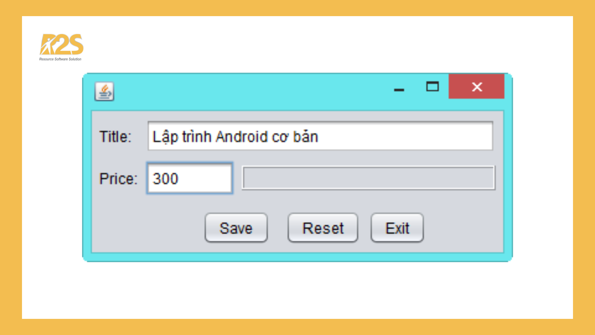 Lập trình Java Swing và JDBC - R2S Academy