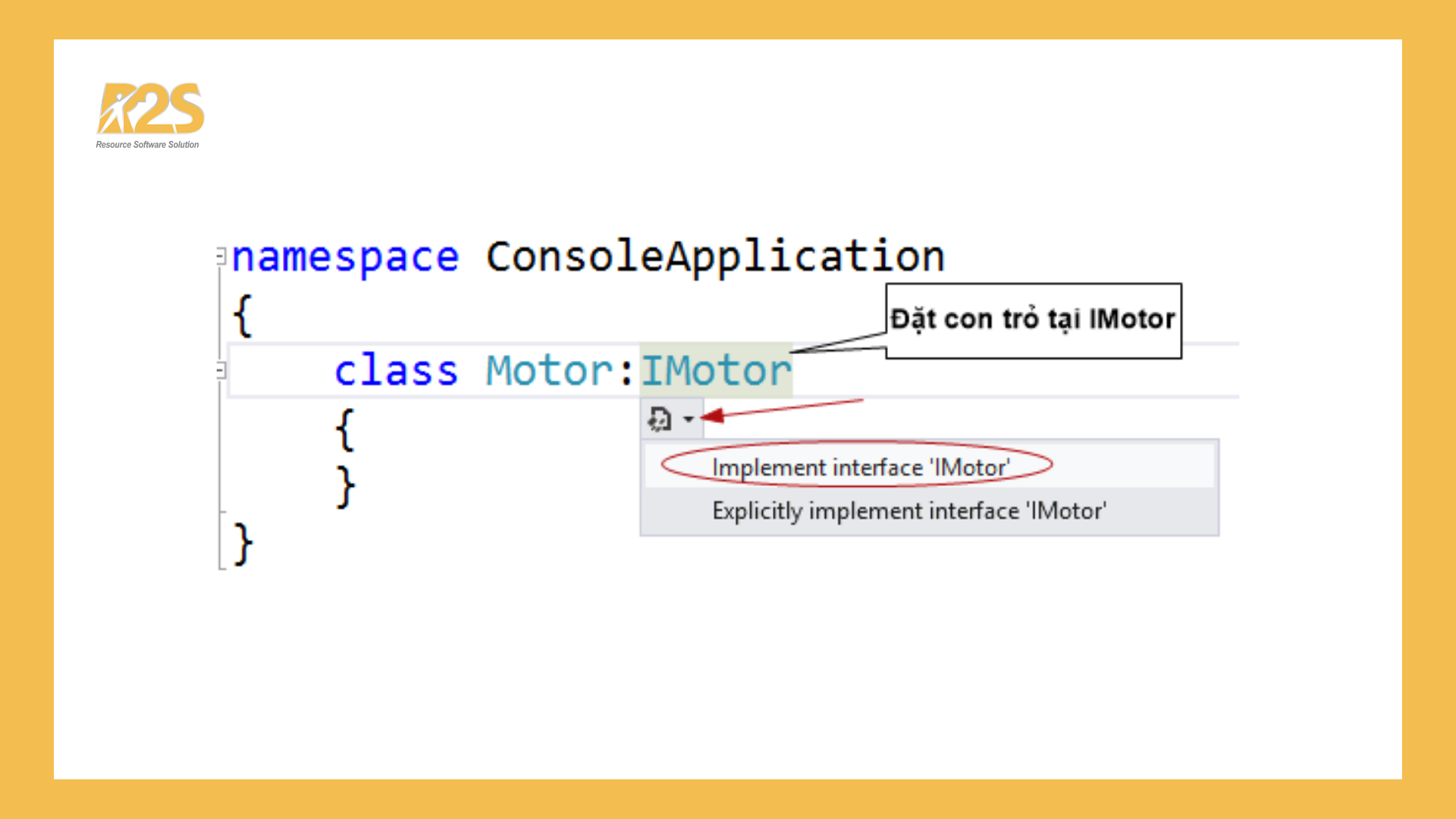 Lớp trừu tượng và interface trong C# - R2S Academy
