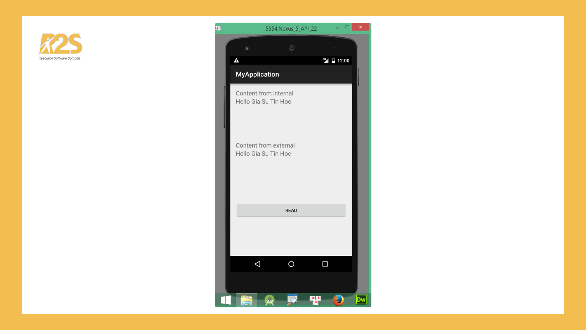 Lưu trữ dữ liệu trong Android - R2S Academy