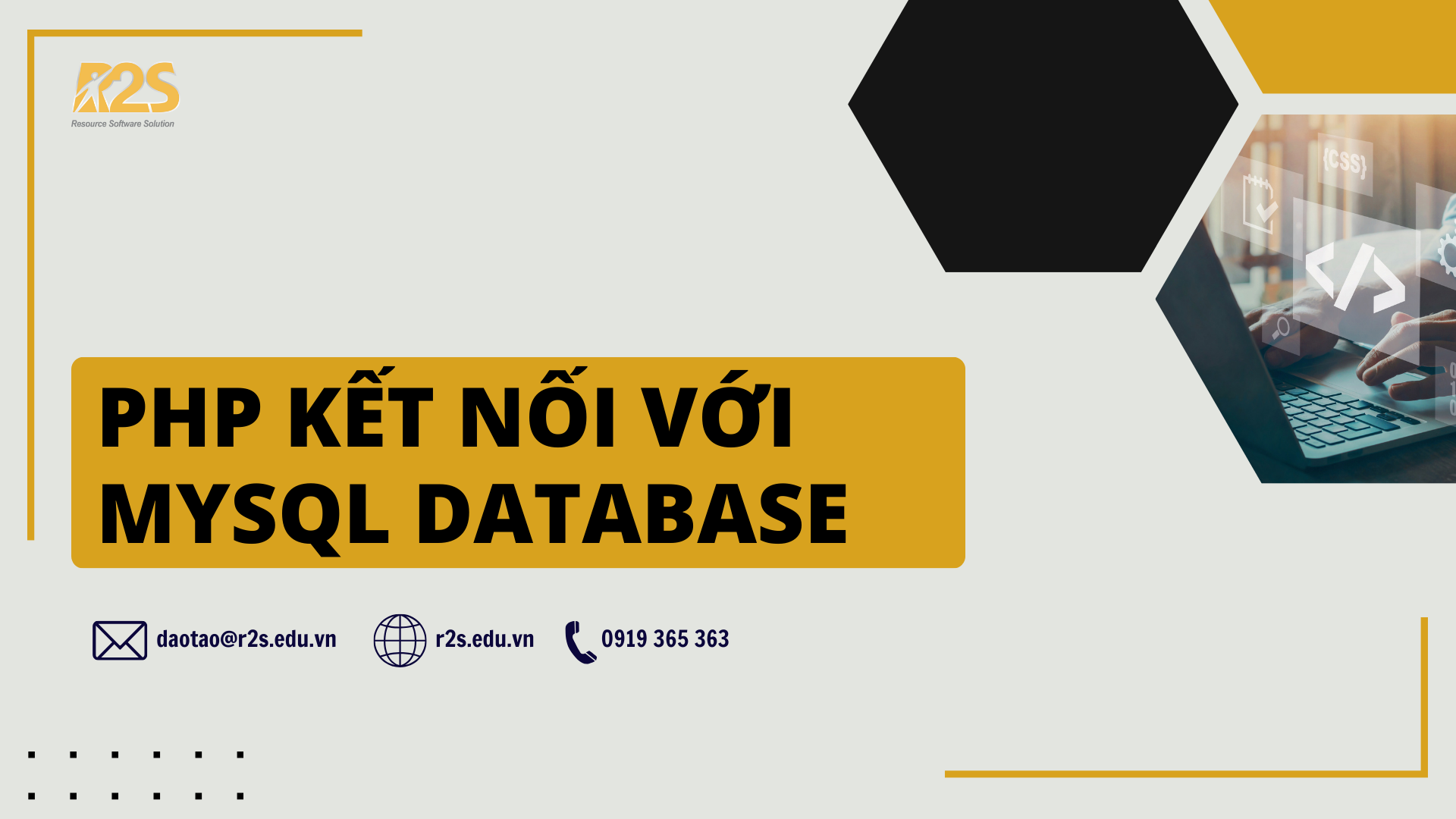 Kết Nối Php Với Mysql R2s Academy