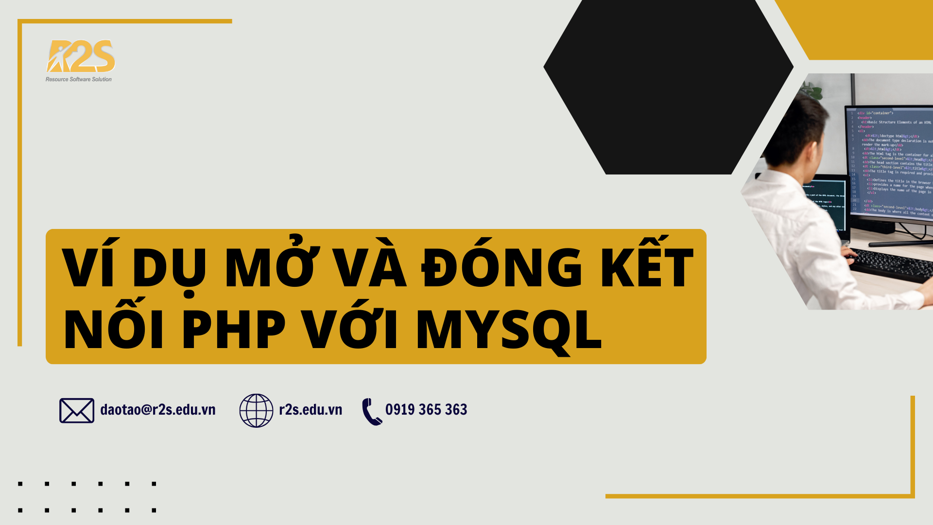 Kết nối PHP với MySQL - R2S Academy