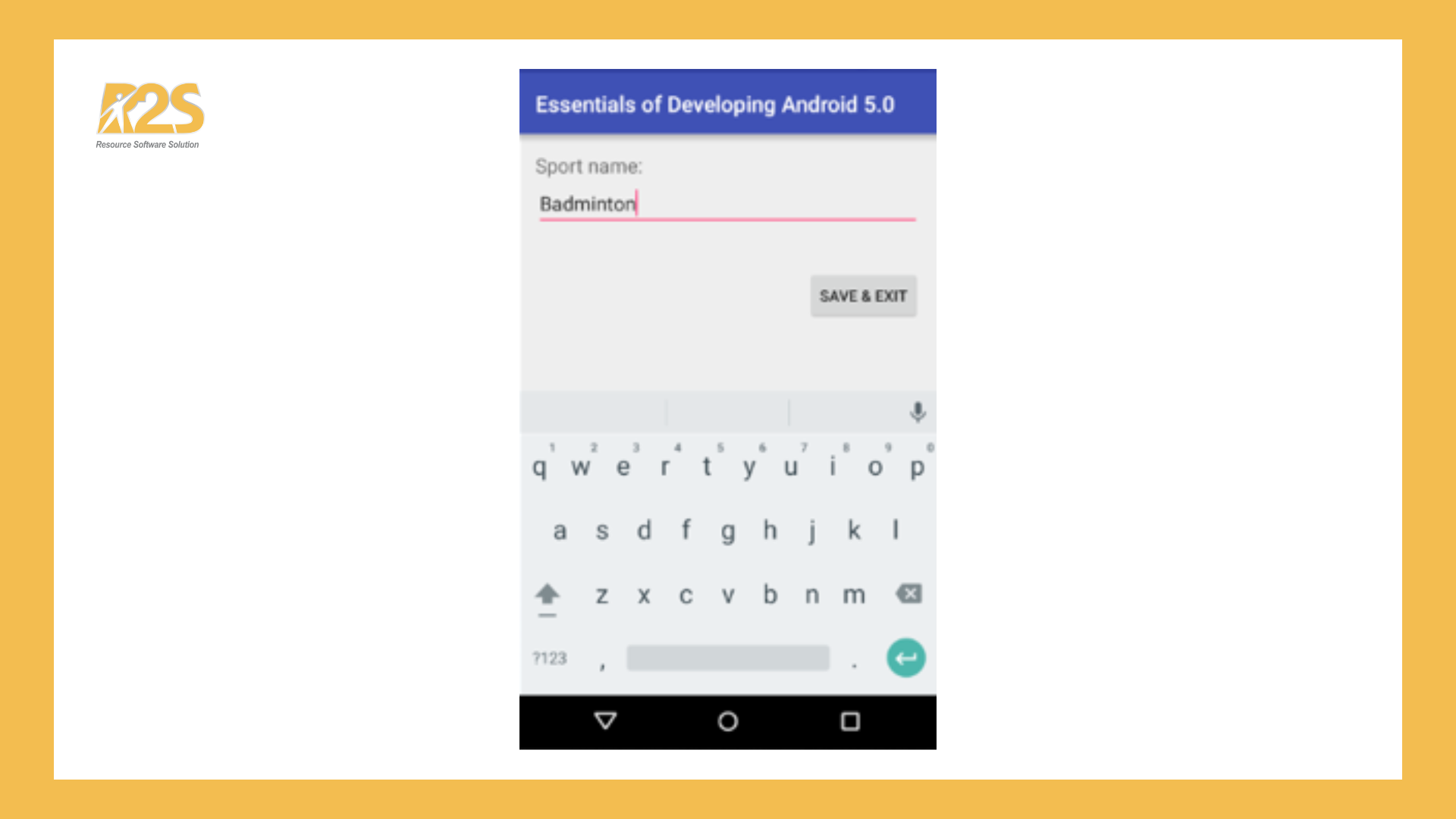 Menu trong Android - R2S Academy