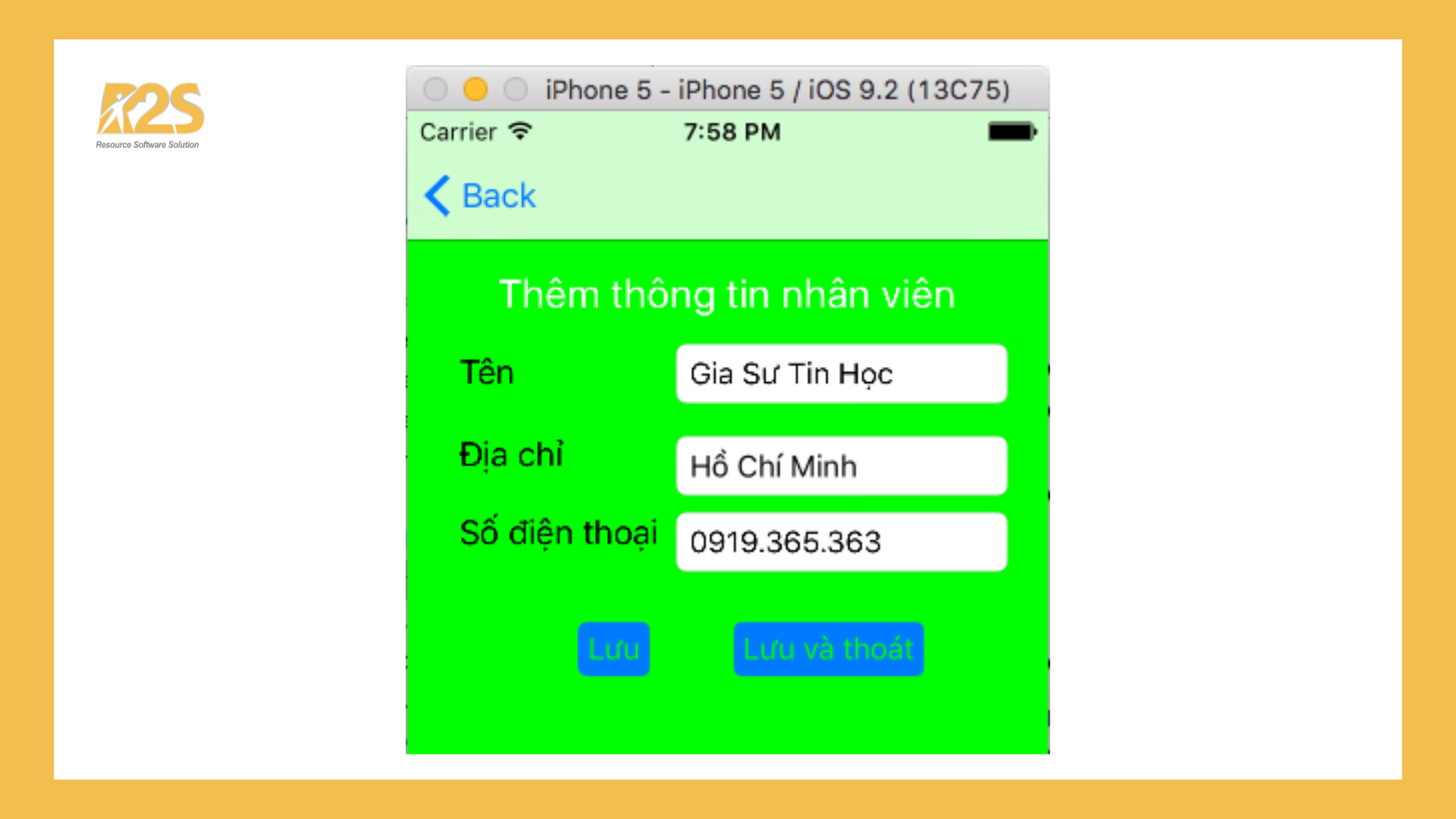 Sqlite Trong Ios R2s Academy