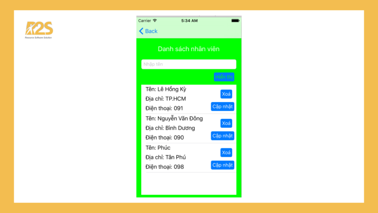 SQLite trong iOS - R2S Academy