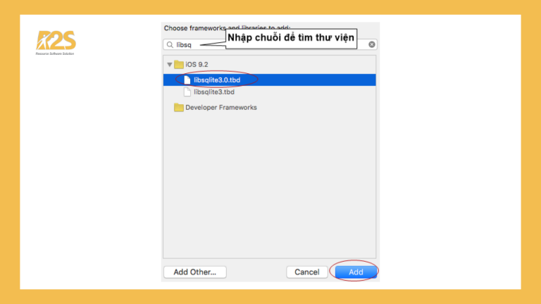 SQLite trong iOS - R2S Academy