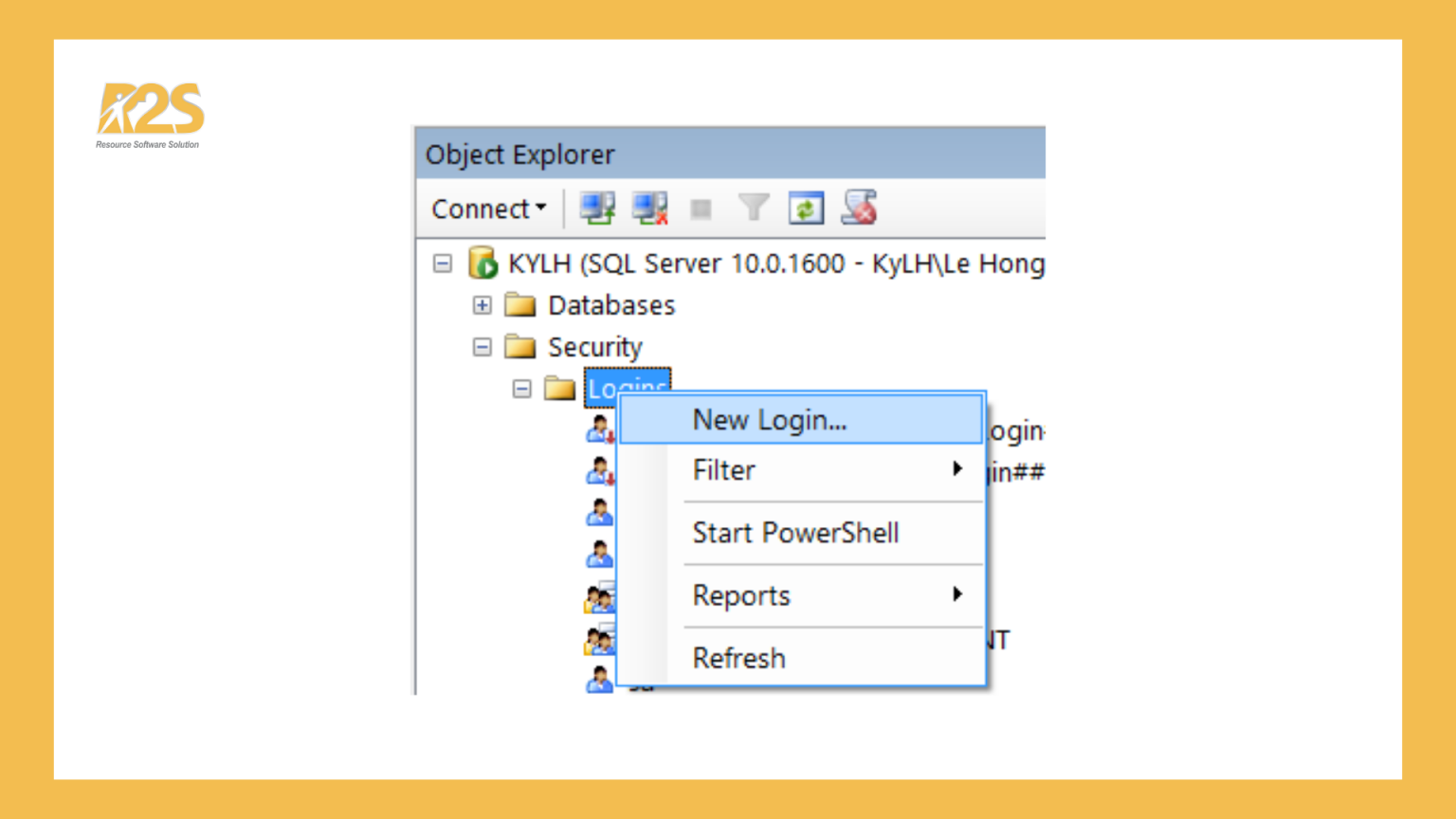 Bảo mật cơ sở dữ liệu SQL Server - R2S Academy