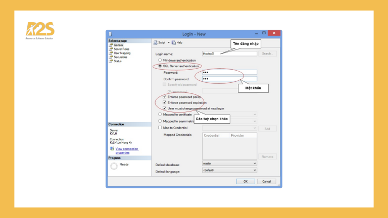 Bảo mật cơ sở dữ liệu SQL Server - R2S Academy