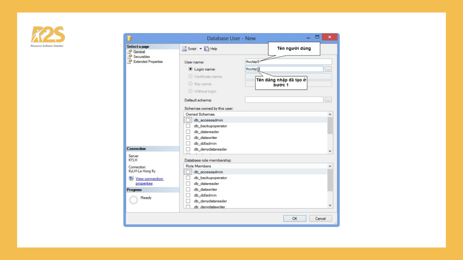 Bảo mật cơ sở dữ liệu SQL Server - R2S Academy