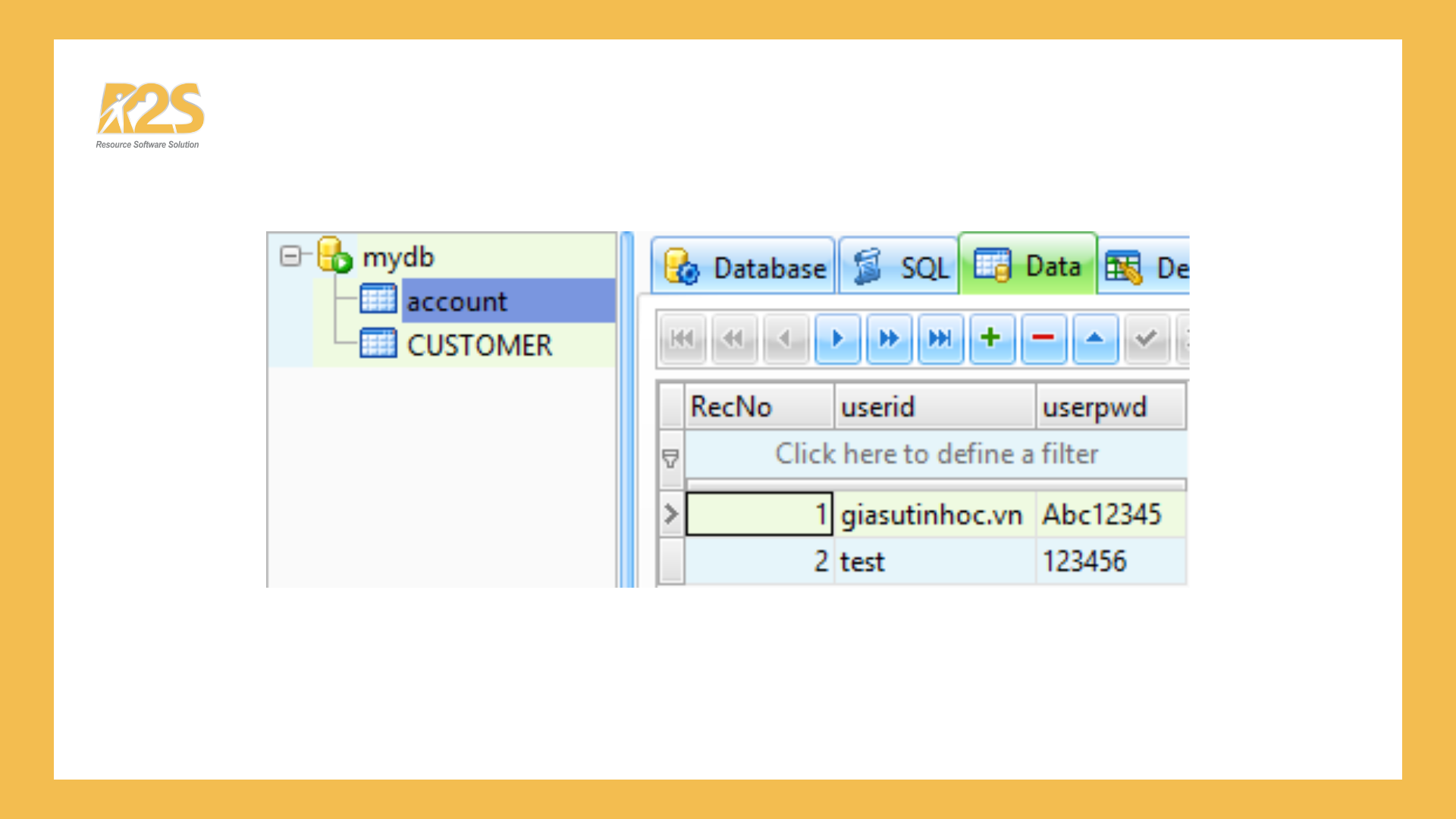 Cài đặt cơ sở dữ liệu với SQLite - R2S Academy