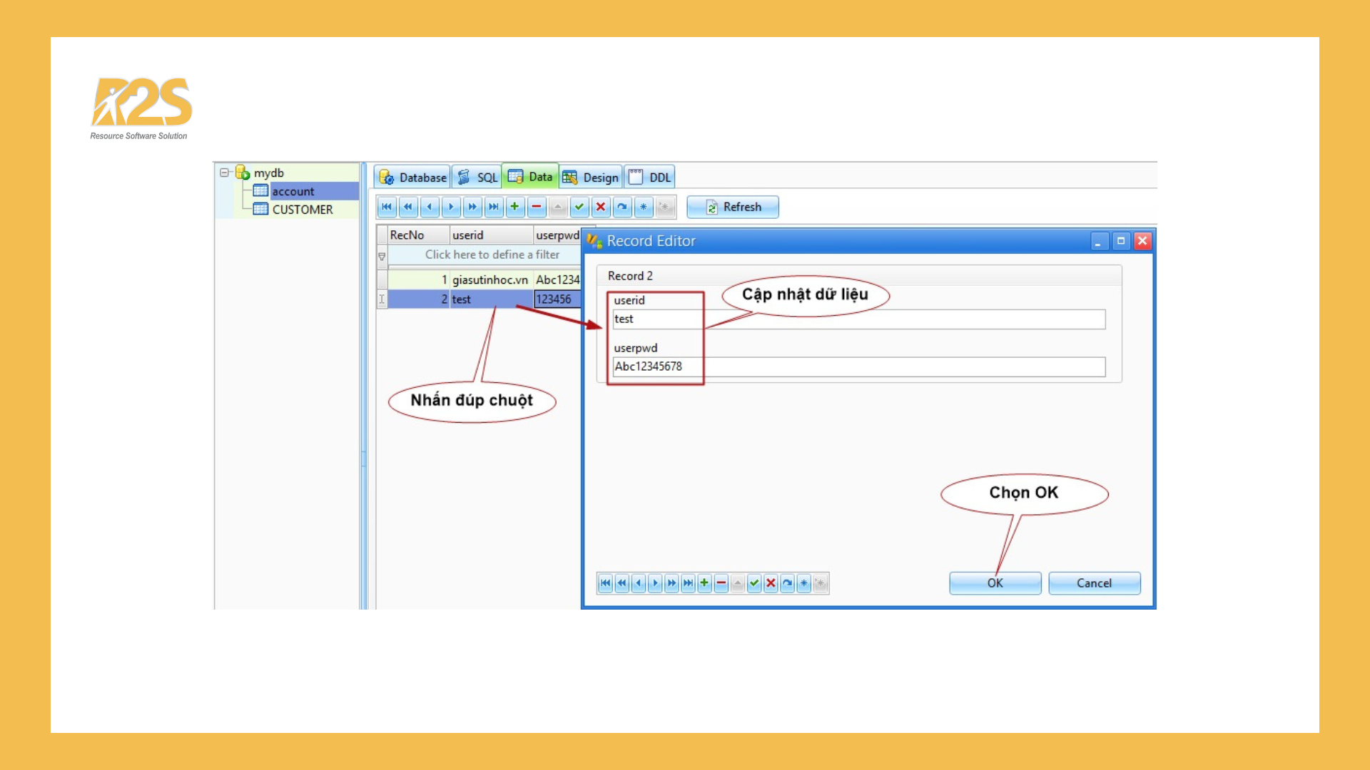 Cài đặt cơ sở dữ liệu với SQLite - R2S Academy