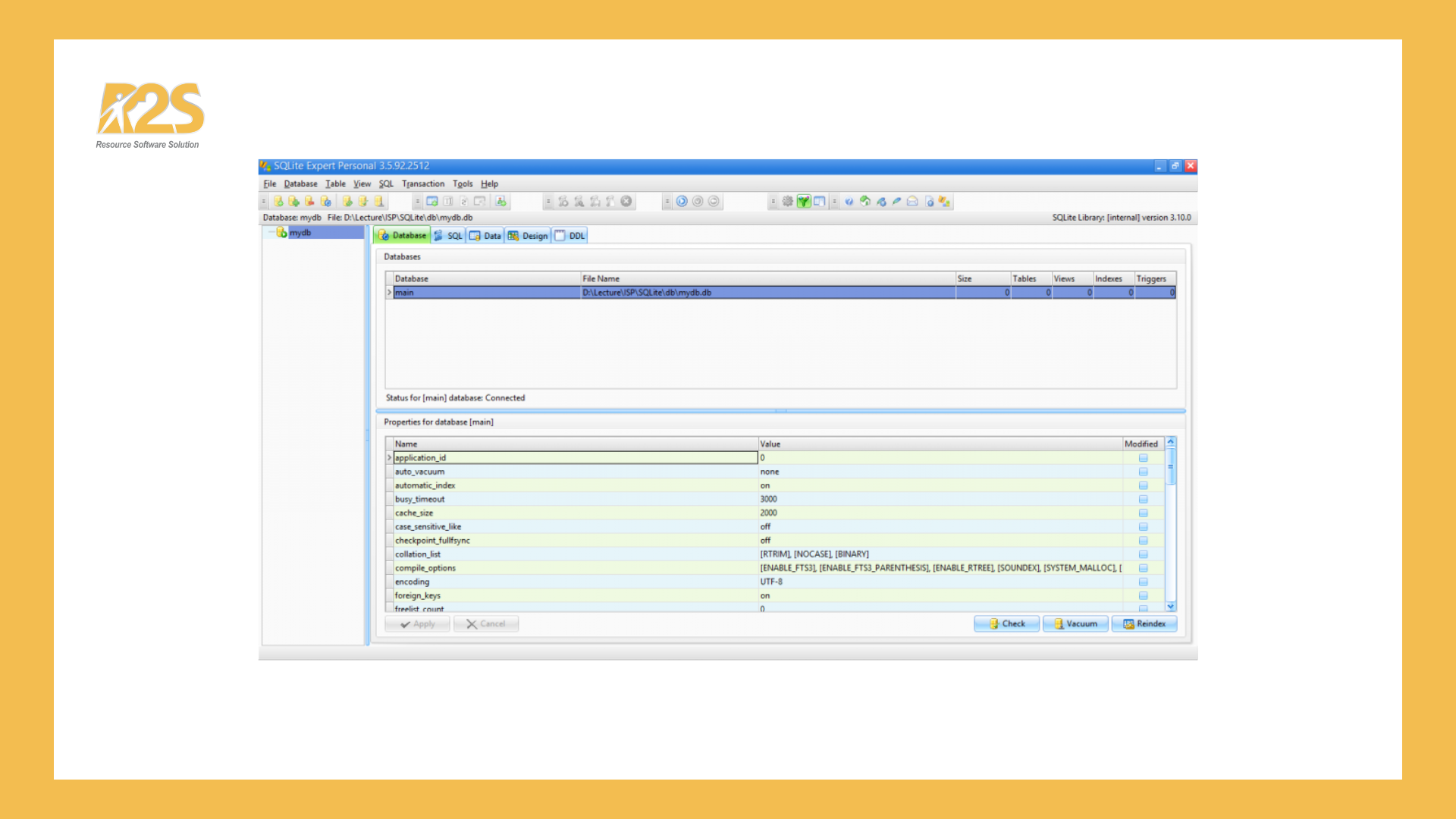 Cài đặt cơ sở dữ liệu với SQLite - R2S Academy