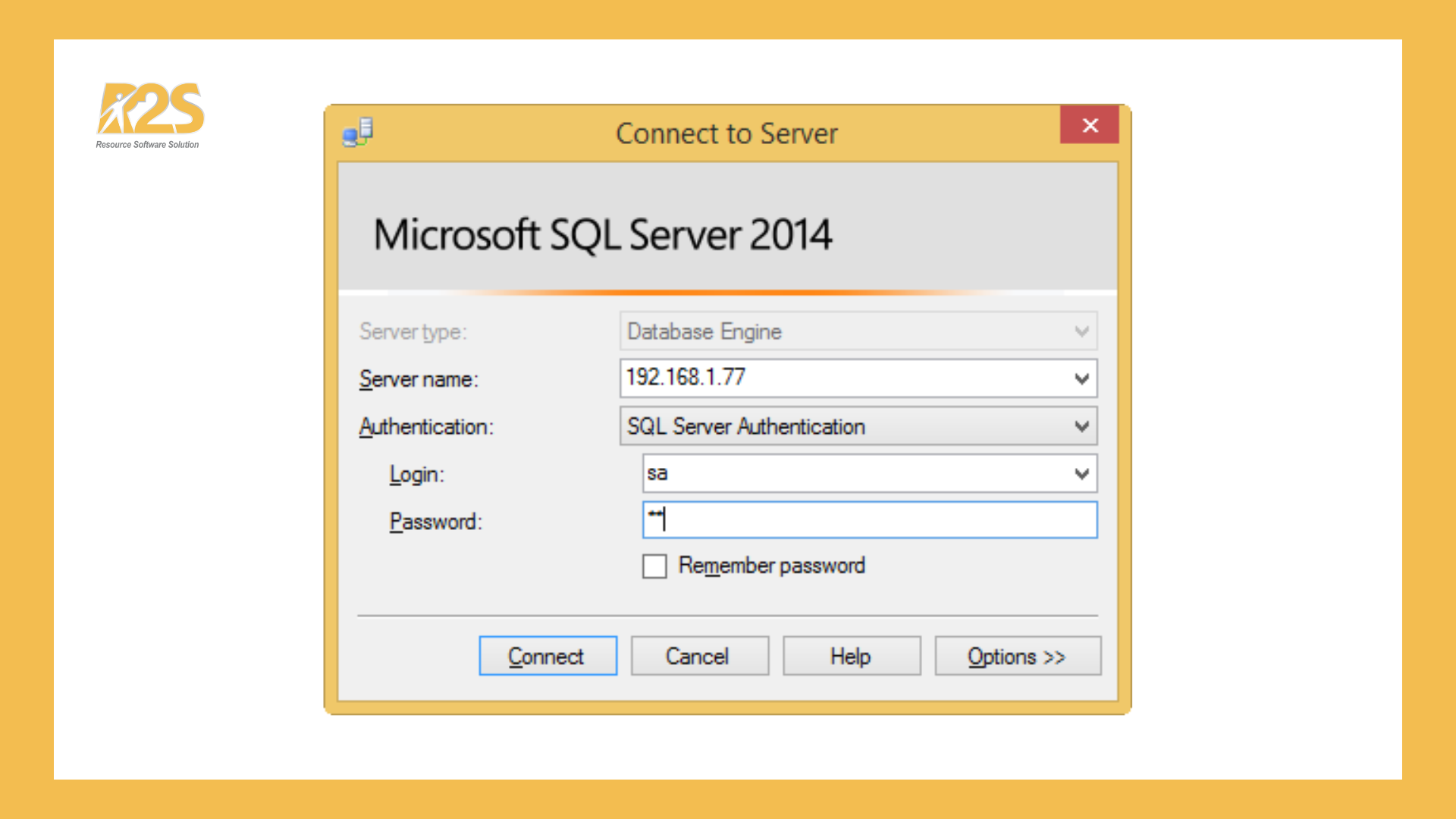 Cài đặt SQL Server 2014 - R2S Academy