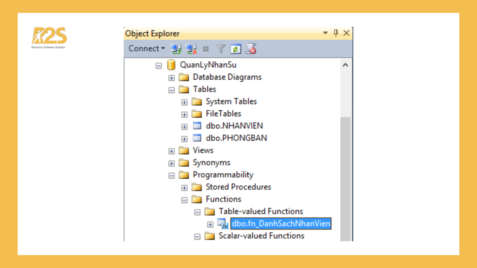 Hàm trong SQL Server 2014 - R2S Academy